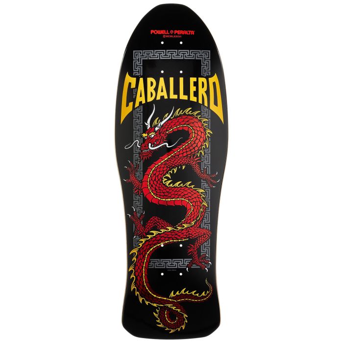POWELL PERALTA Steve Caballero Chin Dragon Red Foil 10 x 30 Plateau...