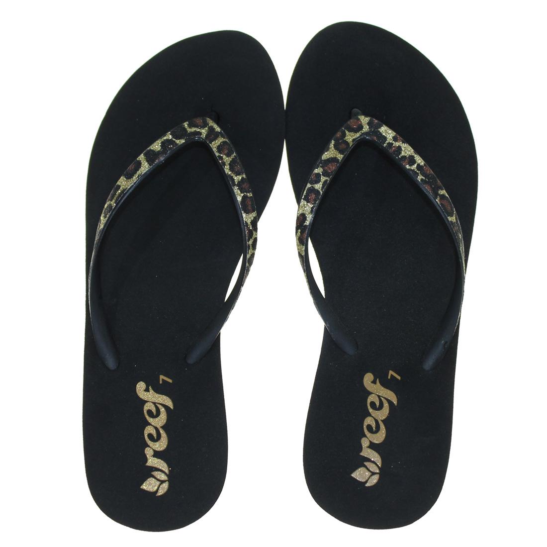 Reef tongs Krystal Star Luxe Black Leopard - Freeride Attitude